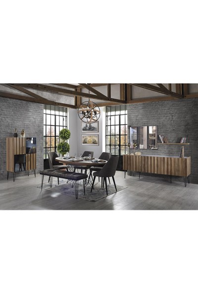 Moleron Loft Yemek Odası Takımı