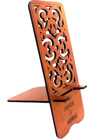 Hüma Portatif Telefon Tablet Tutucu Aparatı Sabitleyici Masa Üstü Desenli Ahşap Telefon Tutacağı Hüma Portatif Telefon Tablet Tutucu Aparatı Sabitleyici Masa Üstü Desenli Ahşap Telefon Tutacağı