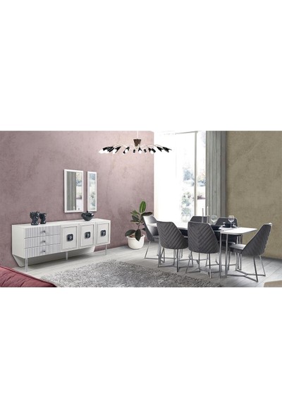 Moleron Nehir Yemek Odası Takımı