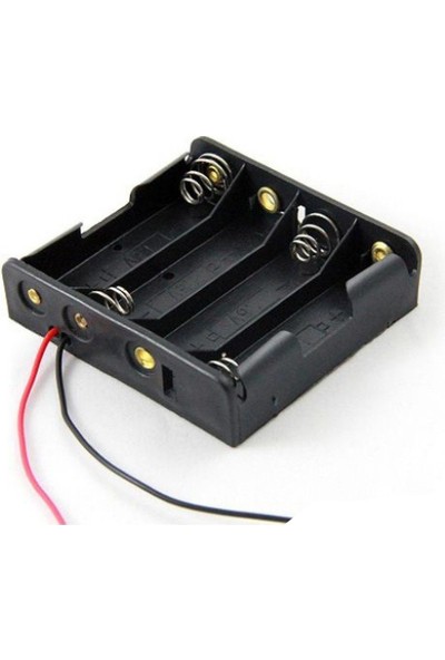 Elektromall 4'lü Aa Boy Pil Yuvası - Pil Kutusu