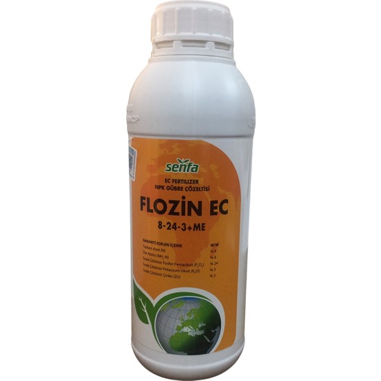 Senfa Flozin Ec 8-24-3+Me Npk Gübre Çözeltisi Sıvı 1 Litre Fiyatı