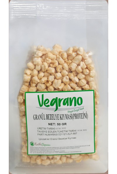 Vegrano Granül Bezelye Kıyması (Proteini) 50 gr x 2