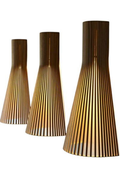 Hüma Modern Konik Tasarım Doğal Ahşap Mdf Lazer Kesim Rustik Salon Aplik (1 Adet) Hüma Modern Konik Tasarım Doğal Ahşap Mdf Lazer Kesim Rustik Salon Aplik (1 Adet)