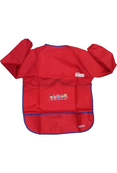 Bigpoint Boyama Önlüğü 7-9 Yaş Xl Büyük Boy Kırmızı