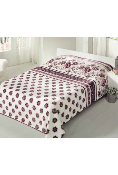 Sarar Atlas Çift Kişilik Battaniye-Mürdüm