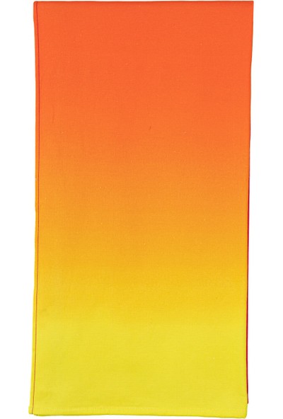 Depomaxx Outlet Baskılı Pamuklu 80X150 Sarı Kırmızı Plaj Havlusu