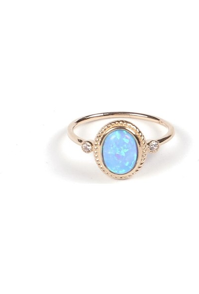 Altın Köşe Opal Taşlı Eklem Yüzüğü Altın Köşe Opal Taşlı Eklem Yüzüğü