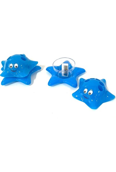 Onas Hazneli Sevimli Denizyıldızı Kalemtraş Mavi