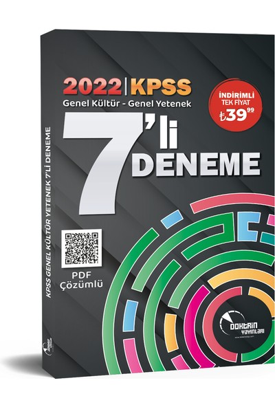 Doktrin Yayınları KPSS 2022 Genel Kültür Yetenek 7’ Li Deneme Sınavı (Pdf Çözümlü) (Ciltli) Doktrin Yayınları KPSS 2022 Genel Kültür Yetenek 7’ Li Deneme Sınavı (Pdf Çözümlü) (Ciltli)