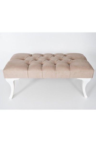 Oliva Home Design Olivahome 5 Renk Seçeneği Ile Ayak Ucu Puf Krem