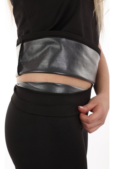 Sauna Kısa Kol Fermuarlı Üst