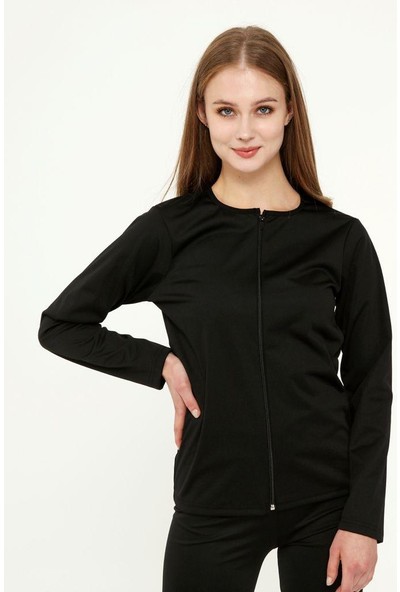 Alya Korse Sauna Uzun Kol Fermuarlı Üst