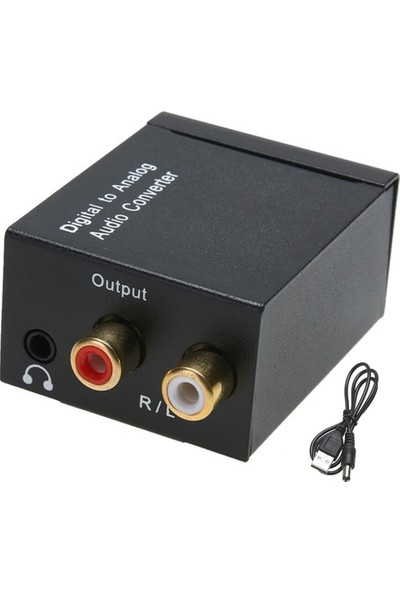 Maxgo Dijital To Analog 3.5mm Optik Ses Tos Çevirici Dönüştürücü Adaptör