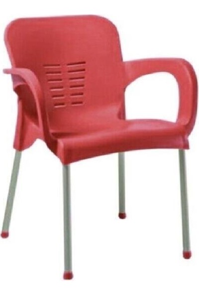 Sadık Plastik Metal Ayaklı Eyfel Plastik Sandalye Kırmızı Sadık Plastik Metal Ayaklı Eyfel Plastik Sandalye Kırmızı