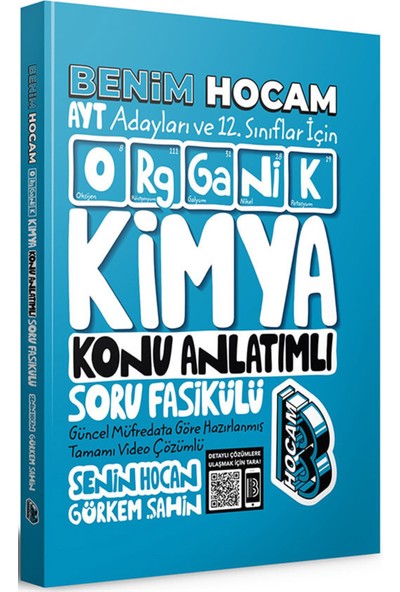 Benim Hocam Yayınları AYT 2022 ve 12. Sınıflar Için Organik Kimya Konu Anlatımlı Soru Fasikülü Benim Hocam Yayınları AYT 2022 ve 12. Sınıflar Için Organik Kimya Konu Anlatımlı Soru Fasikülü