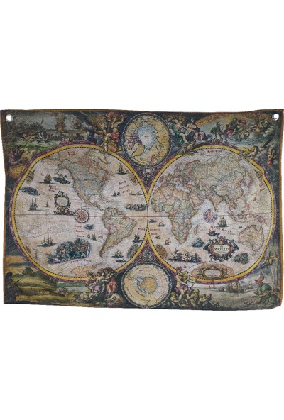 ModaZey Dünya Desenli Duvar Halısı ModaZey Dünya Desenli Duvar Halısı