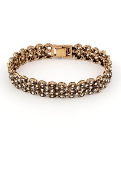 Uslada Bijoux House Taşlı Mekik Su Yolu Bileklik