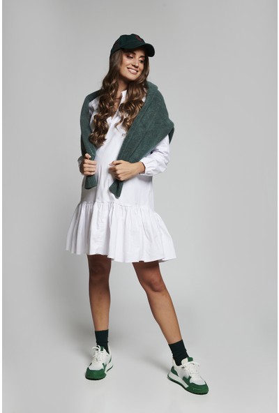 Lyn Mama Nikita Elbise - Beyaz