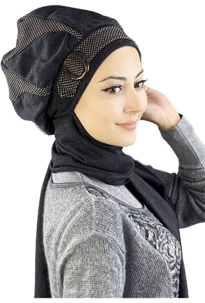 Yoisho Store Koyu Gri Dama Desenli Akılı Bere Yoisho Store Koyu Gri Dama Desenli Akılı Bere