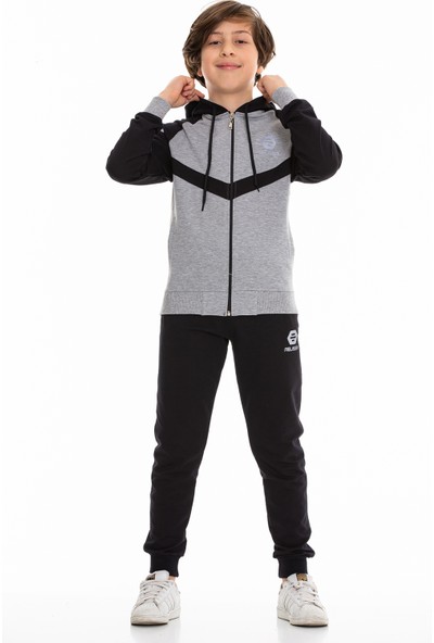 Relissa Relissa fermuarlı Likralı Günlük Gri Erkek Çocuk Eşofman Takımı Relissa Relissa fermuarlı Likralı Günlük Gri Erkek Çocuk Eşofman Takımı