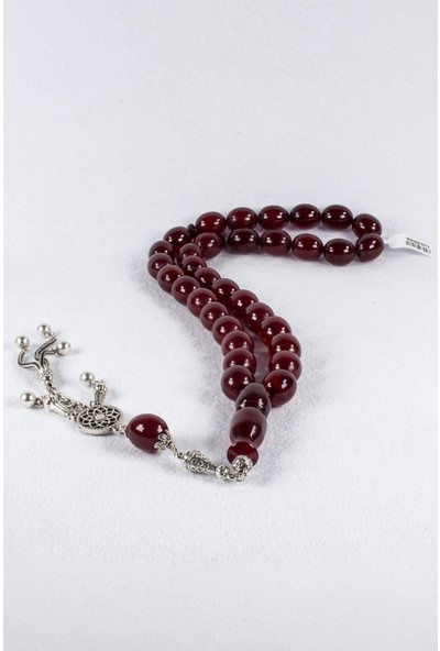 Tesbih Kardeşliği Nasır Fidan Özel Işçilikli Horoz Imame Çubuk Malzeme Sıkma Kehribar Tesbih TSB0580