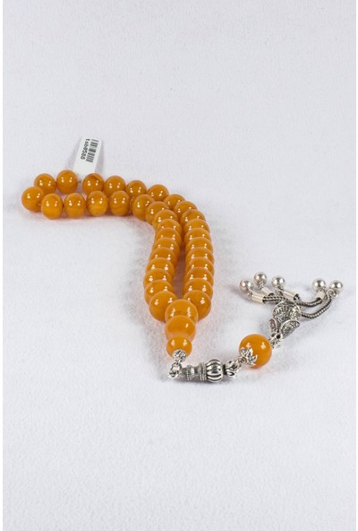 Tesbih Kardeşliği Ahmet Emin Imzalı Çubuk Malzeme Osmanlı Benzetmesi Sıkma Kehribar Tesbih TSB0588