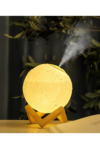 Lanbo Fanbo 880ML Ultrasonik Ay Şeklinde Hava Nemlendirici Lamba - Beyaz (Yurt Dışından) Lanbo Fanbo 880ML Ultrasonik Ay Şeklinde Hava Nemlendirici Lamba - Beyaz (Yurt Dışından)