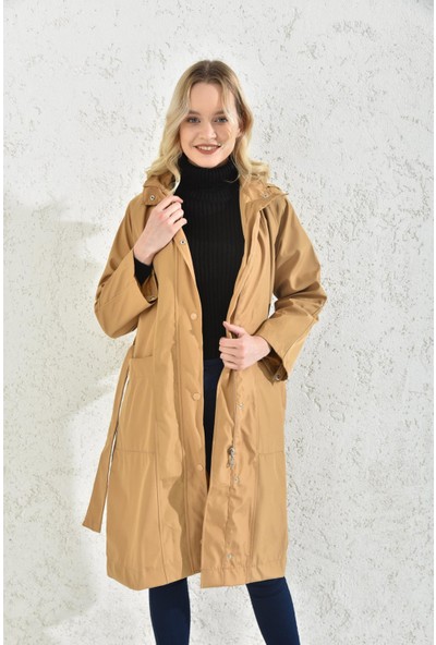 Rodi RD22KB642299 Kadın Kapişonlu Trençkot Rodi RD22KB642299 Kadın Kapişonlu Trençkot