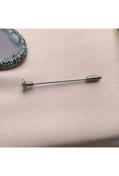 Bylin Cerrahi Çelik Çivi Köprü Piercing 36 mm