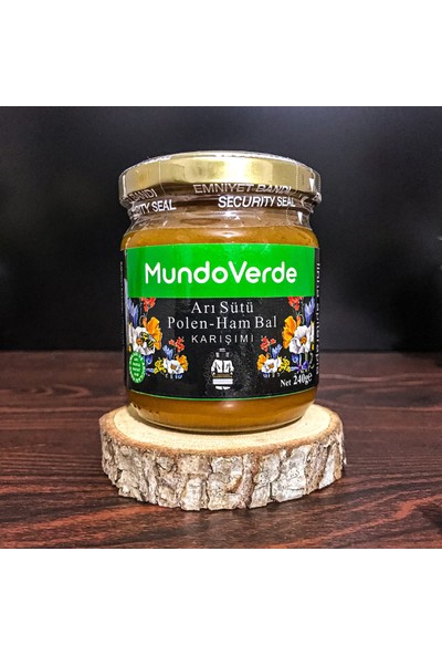 Mundo Verde Arısütü, Polen, Ham Bal Karışımı 240 gr