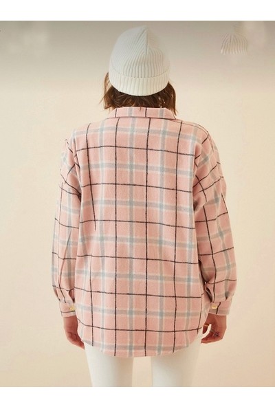 Karen Pembe Oduncu Gömlek