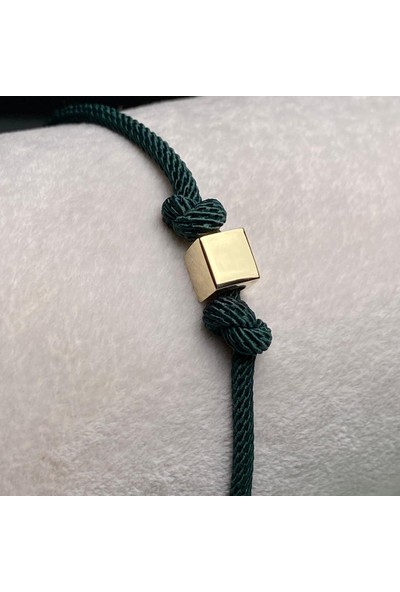 Hür Gold Yeşil 4867597826379ALTIN Küp Bileklik