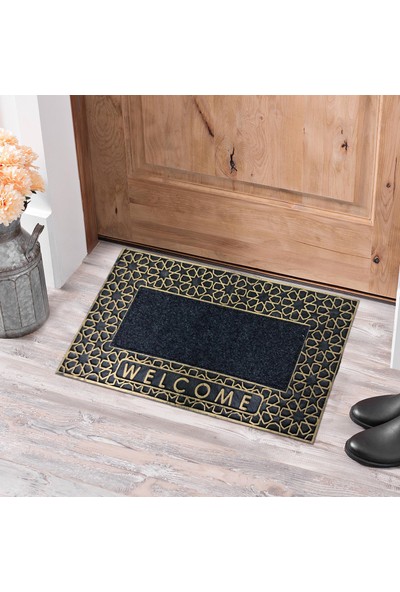 KOS Welcome Hoşgeldiniz Yazılı Pvc Tabanlı Kapı Önü Paspası 40X70CM KOS Welcome Hoşgeldiniz Yazılı Pvc Tabanlı Kapı Önü Paspası 40X70CM