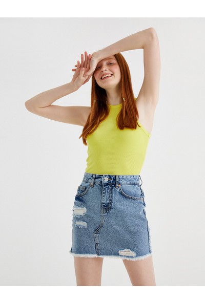 Koton Cepli Mini Kot Etek