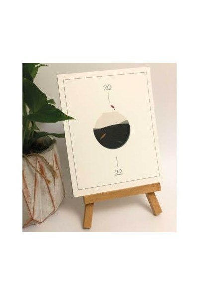 Masa Takvimi 2022 (Manzara) - Ahşap Ayaklı Masa Takvimi 2022 (Manzara) - Ahşap Ayaklı