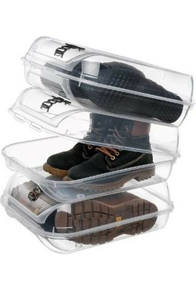 Meleni Home Bot Çizme Ayakkabı Saklama Kutusu 6'lı Set