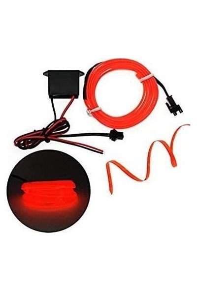 HLD Kırmızı Araç Içi Torpido Ledi - 5 Metre Neon LED HLD Kırmızı Araç Içi Torpido Ledi - 5 Metre Neon LED