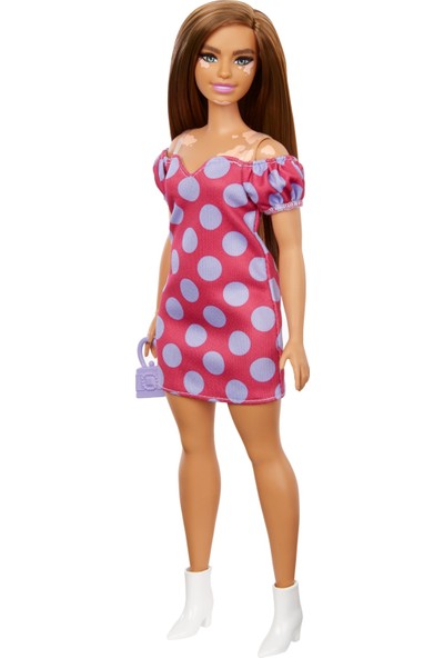 Barbie Büyüleyici Parti Bebekleri (Fashionistas) Bebek, Pembe Mor Renkli Elbiseli, Kahverengi Saçlı GRB62 Barbie Büyüleyici Parti Bebekleri (Fashionistas) Bebek, Pembe Mor Renkli Elbiseli, Kahverengi Saçlı GRB62