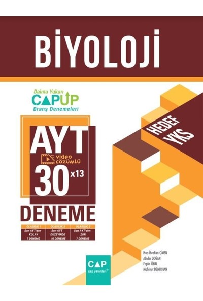 Çap Yayınları AYT Biyoloji 30 x 13 Up Deneme