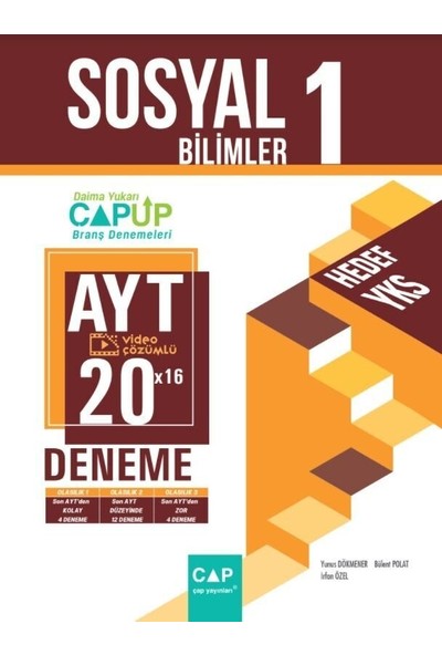 Çap Yayınları AYT Sosyal Bilimler 1 Up 30 x 20 Deneme Çap Yayınları AYT Sosyal Bilimler 1 Up 30 x 20 Deneme