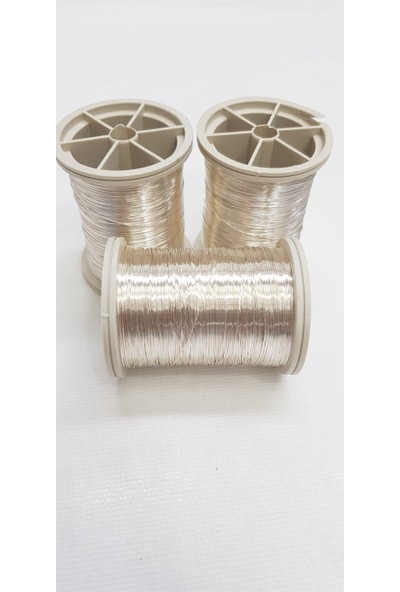 Hayalperest Boncuk Filografi Teli Gümüş Rengi 50 gr 0.40 mm