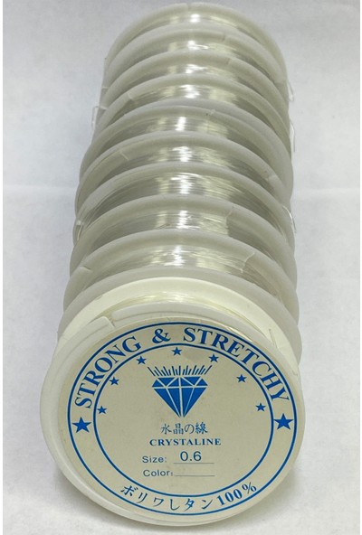 Hayalperest Boncuk Esnek Lastikli Misina 0.6 mm 1 Adet Hayalperest Boncuk Esnek Lastikli Misina 0.6 mm 1 Adet