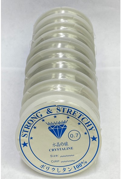 Hayalperest Boncuk Esnek Lastikli Misina 0.7 mm 1 Adet Hayalperest Boncuk Esnek Lastikli Misina 0.7 mm 1 Adet