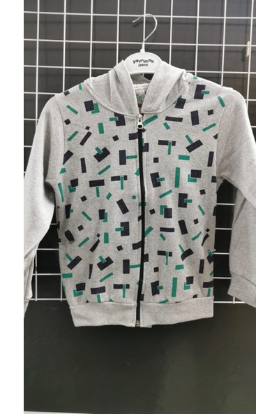 Yağız Bebe Erkek Çocuk Gri Hırka