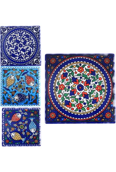 Strade Store Coaster Set Boyama Desen Sanat Mat Masa Mat Mutfak Ev Çaydanlık Için (Yurt Dışından)