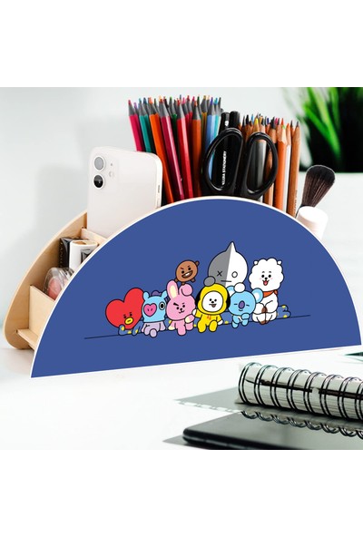 Zıpzıp Ahşap Bts Emoji Çocuklar Için Masaüstü Kalemlik Kalem Kutusu Zıpzıp Ahşap Bts Emoji Çocuklar Için Masaüstü Kalemlik Kalem Kutusu
