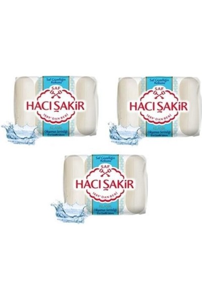 Hacı Şakir Güzellik Sabunu Klasik Okyanus Serinliği 4 x 70 gr x 3'lü