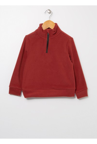 Limon Pol-Y Kiremit Dik Yaka Unisex Çocuk Sweatshirt