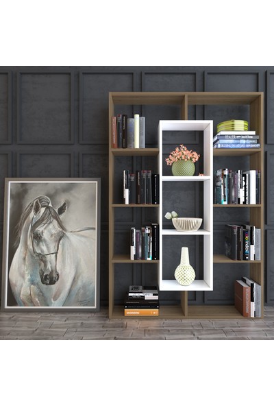 Nur Mobilya Aksana Modern Kitaplık