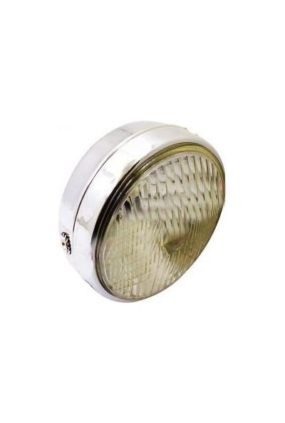 Monero Mobylette Yuvarlak Ön Far Nikel